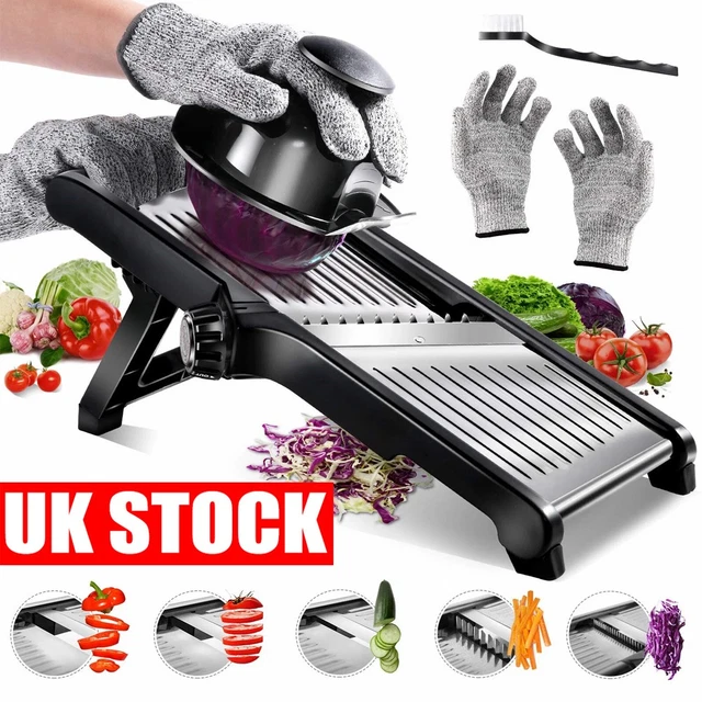 PROFESSIONAL MANDOLIN SLICER Vegetable Cutter Food Fruit Chopper Gretar ...