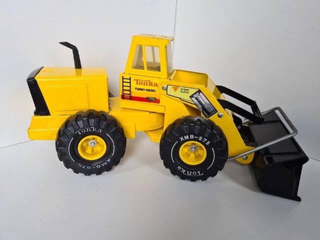 TONKA TURBO DIESEL Mighty Front Loader - Vintage 1980s Large Metal ...