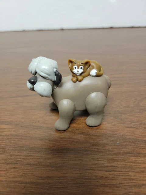 DISNEY 101 DALMATIANS Colonel Dog & Sergeant Tibbs Cat Toy Figure 3 ...