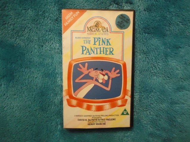 THE PINK PANTHER ~ Vhs Video Cassette ~ Rare ~ 1986 ~ Childrens ...