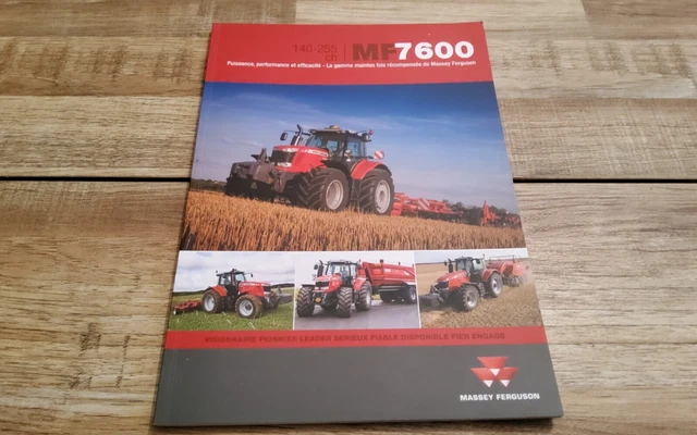 PROSPECTUS CATALOGUE BROCHURE massey ferguson tracteur MF 7600 58 pages 2012 EUR 7,99 - PicClick DE