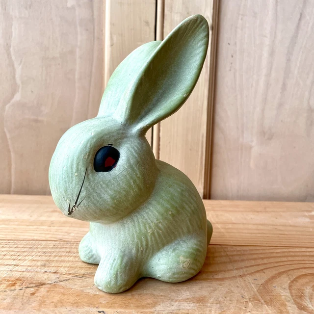 SYLVAC STLYE VINTAGE Turquoise Green Bunny Rabbit Snub Nose Denby, Wade ...