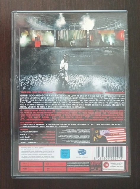 MARILYN MANSON GUNS, God And Government World Tour Dvd EUR 15,00 ...