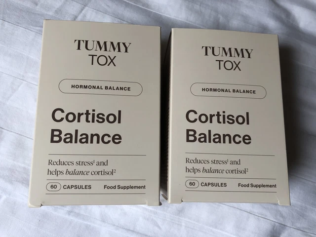 TUMMY TOX CORTISOL balance 2 x 60 capsules - for stress reduction £20. ...