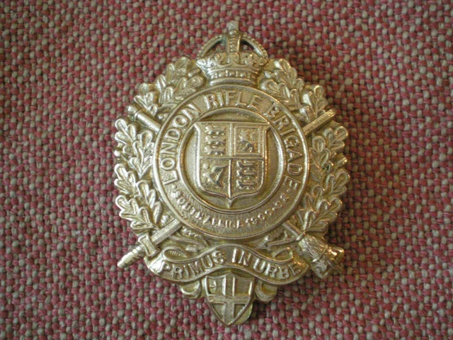WW1 5TH BATTALION London Regiment London Rifle Brigade Cap Badge $26.00 ...