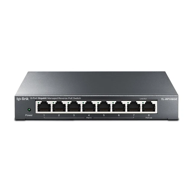 TP-LINK 8-PORT GIGABIT Managed Reverse PoE Switch TL-RP108GE £36.10 ...