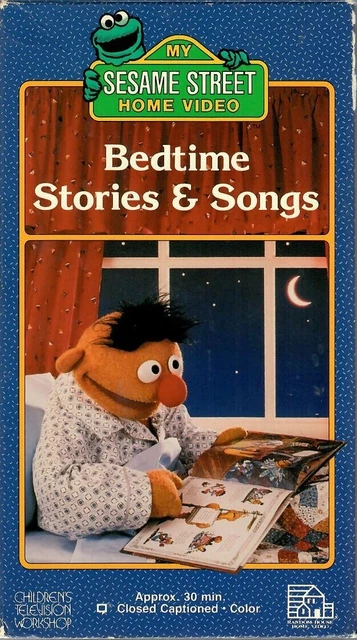 SESAME STREET BEDTIME Stories & Songs Vhs (Previewed) EUR 6,43 ...