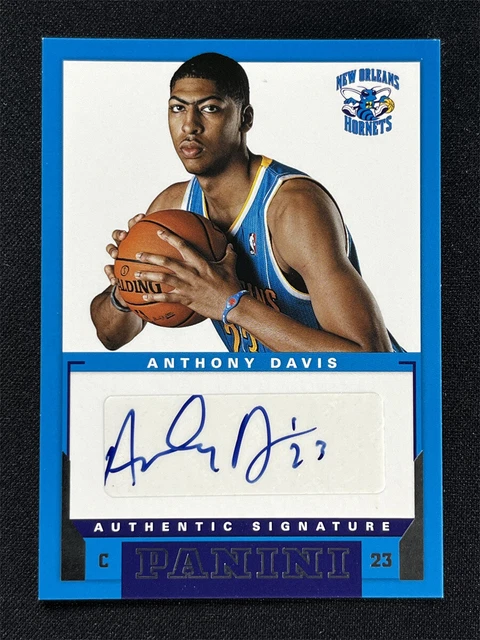 2012-13 PANINI BASKETBALL Anthony Davis Authentic Signature Auto ...