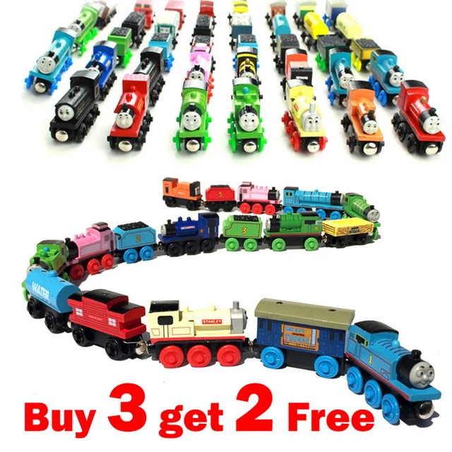 THOMAS& FRIENDS TANK Engine Wooden Train Metal Magnetic Tender Railway ...