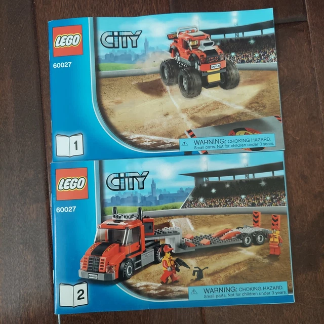 MANUEL LEGO CITY, #60027, Pas De Briques, Livret D'instructions #1 & 2 ...
