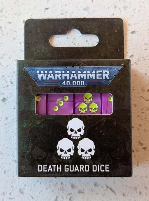 WARHAMMER 40K DEATH Guard Dice 2025 BNIB New 16 x D6 Nurgle WH40K OOP ...