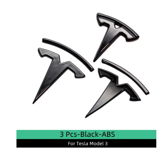 TESLA MODEL Y Car logo Emblem Sticker Front Badge Red Logo Sticker £9. ...