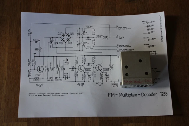 GRAETZ STEREO MULTIPLEX Decoder 1265 EUR 85,00 - PicClick DE