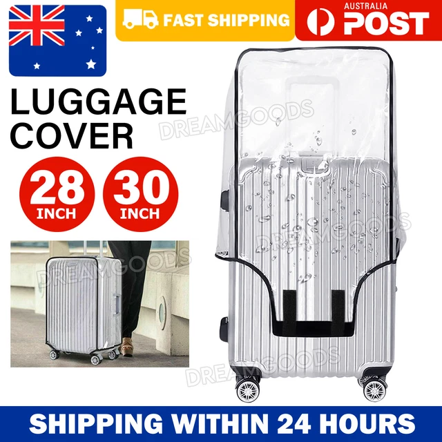 TRANSPARENT TRAVEL LUGGAGE Protector Cover Case PVC Waterproof for ...
