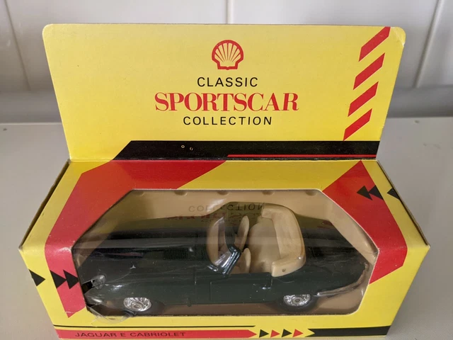 JAGUAR E TYPE Cabriolet Shell Sports Car Collection - Die Cast Model ...