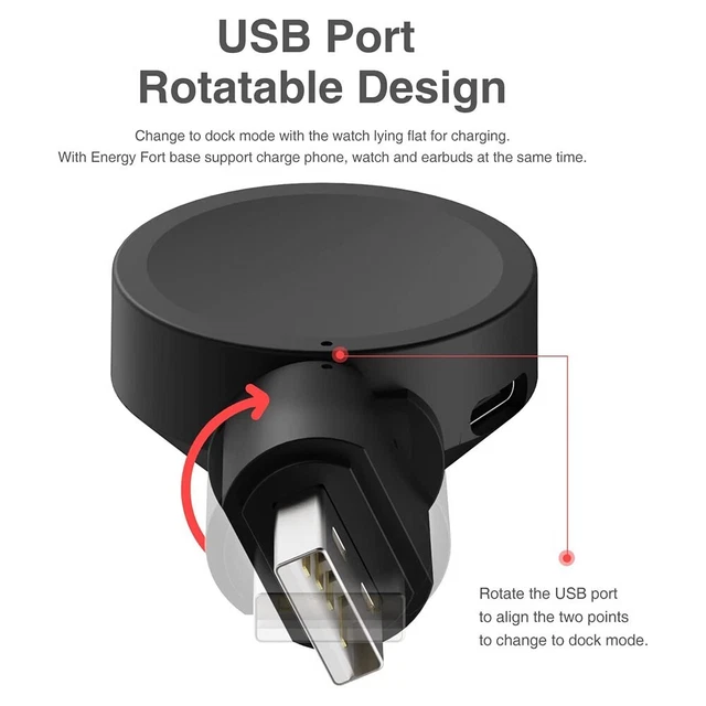 PER SAMSUNG PER Galaxy Watch Adattatore Dock Caricatore Wireless per ...