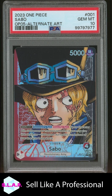 SABO OP05-ALTERNATE ART One Piece Awakening Of The New Era 2023 001 Psa 10 EUR 16,50 - PicClick DE