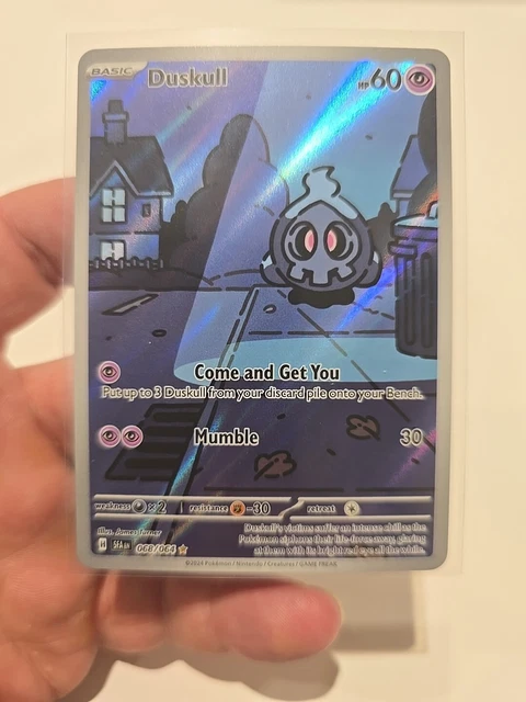 POKEMON TCG S & V Shrouded Fable - Duskull Illustration Rare Holo 068/ ...