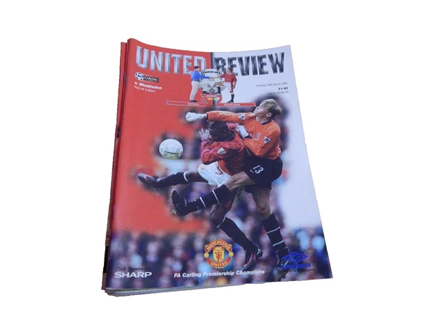 MANCHESTER UNITED OFFICIAL Programmes United Review £10.99 - PicClick UK