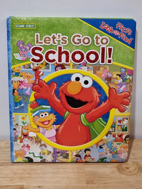 SESAME STREET LET'S Go To School First Look and Find Board Book $39.99 ...