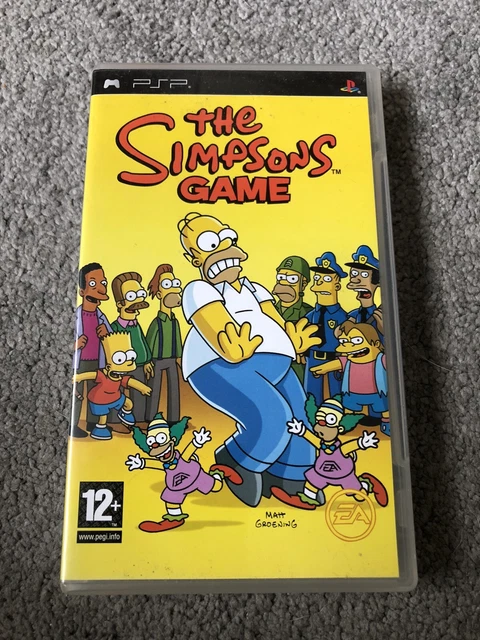 THE SIMPSONS GAME (Sony PSP, 2007) Complete with manual -Sony ...