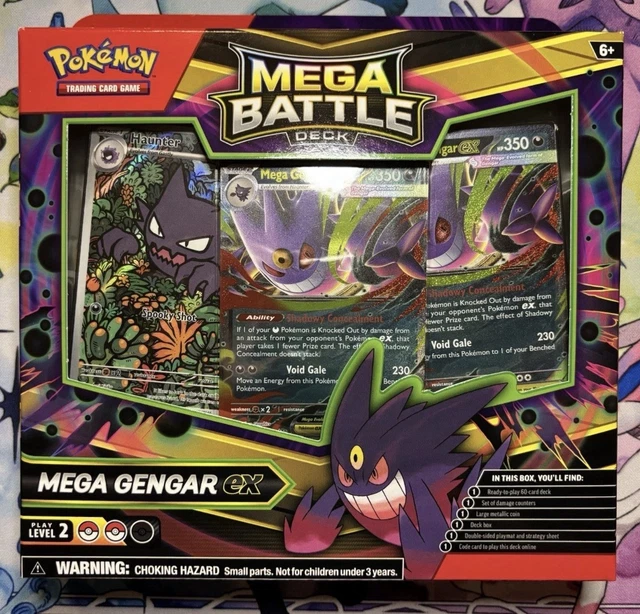 POKEMON TCG MEGA Battle Deck (Mega Gengar ex) Factory Sealed Brand New ...