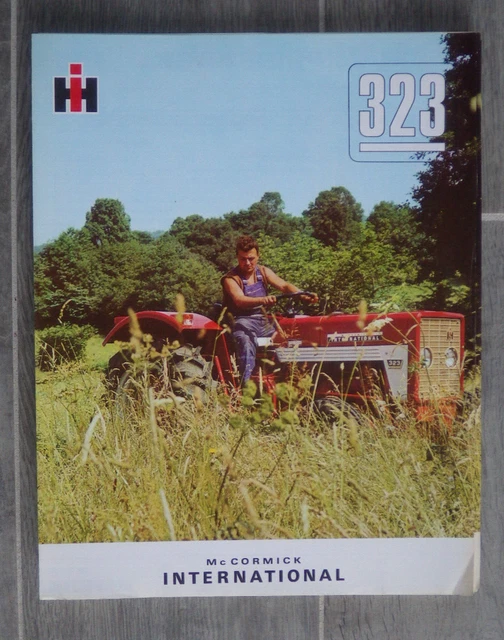 PROSPECTUS DÉPLIANT MC Cormick International IH tracteur 323 EUR 7,00 - PicClick FR