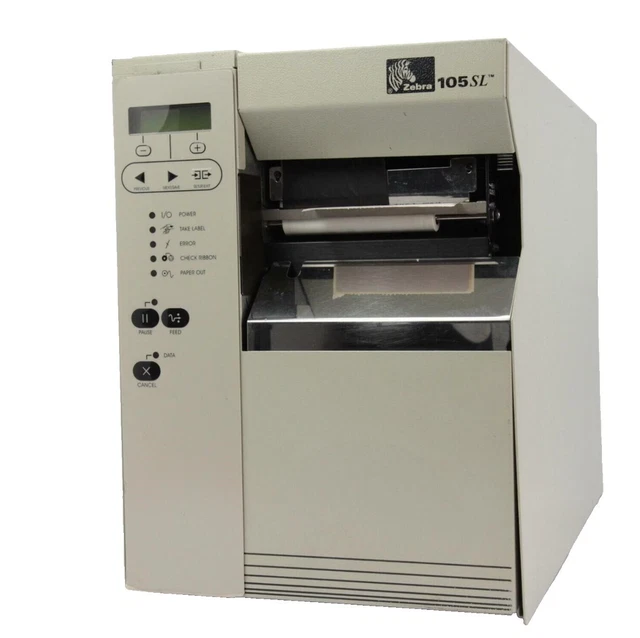 ZEBRA 105SL THERMAL Label Printer Parallel Serial 10500-300E-2000 REF W ...