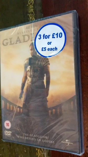 GLADIATOR [DVD] RUSSELL Crowe, Joaquin Phoenix, Oliver Reed • UK R2 ...