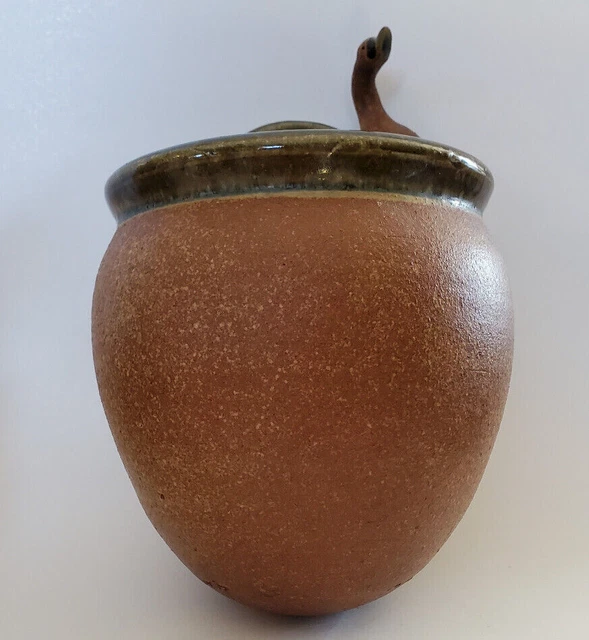 VINTAGE WALL POCKET Planter Vase Bird Nest Signed Studio Art Pottery ...