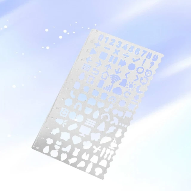 DRAWING MEASURING RULER Templates Hollow Painting Graphics Stencils ...