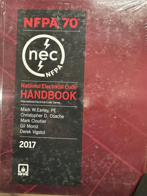 NFPA 70 NATIONAL Electrical Code ( Handbook 2017 Edition Hardcover NEC ...