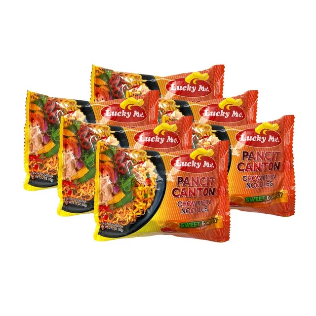 LUCKY ME PANCIT Canton Sweet & Spicy 60g, Pack of 6 £10.64 - PicClick UK