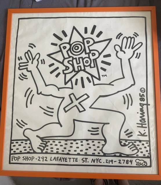KEITH HARING POP SHOP POSTER (NYC), )Offset print 1986 (CIRCA) EUR 1. ...