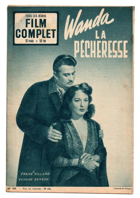 PELÍCULA COMPLETA N º 355 Yvonne Sanson Françoise Rosay Frank Villard ...