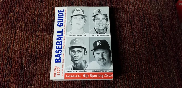 GUIDE OFFICIEL DE baseball Spink 1977 Thurman Munson Jim Palmer Randy ...