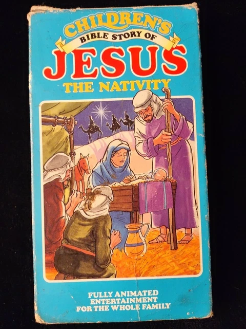 CHILDREN'S BIBLE STORY of JESUS The Nativity VHS Animated 1988 £1.73 ...
