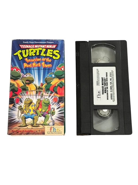 TEENAGE MUTANT NINJA Turtles Invasion of the Punk Rock Frogs VHS TMNT ...