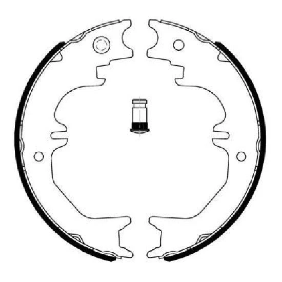 1X ABE BREMSBACKENSATZ, Feststellbremse hinten u.a. für Toyota Land ...