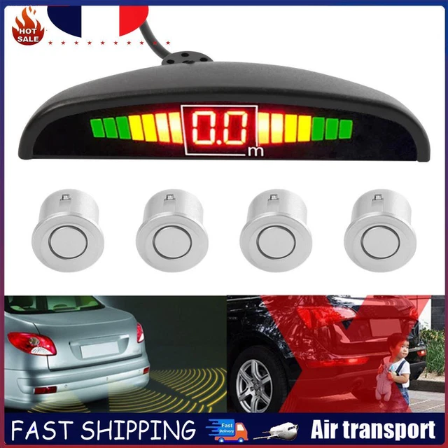 # 4 SENSORS LED Display Car Parking Sensor Kit Radar Monitor System ...