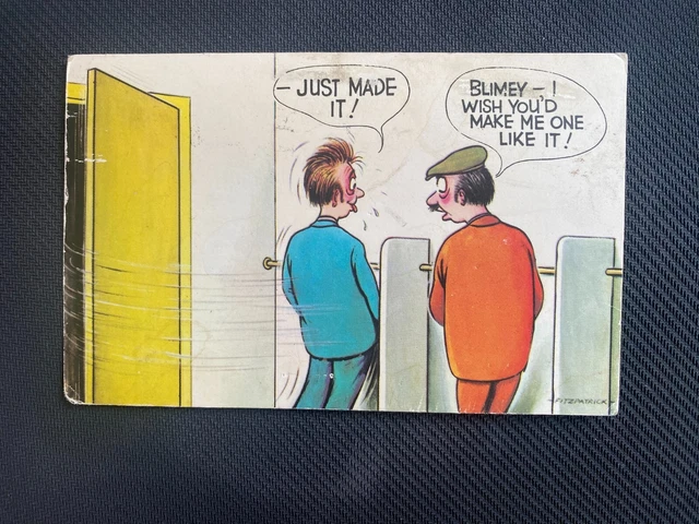 VINTAGE SAUCY SEASIDE Comic Postcard BAMFORTH BLACK TRIANGLE # 190 ...