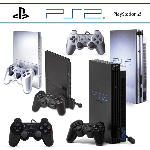 PLAYSTATION 2 PS2 Konsole FAT Slim Schwarz Silber Wahl ORIGINAL ...
