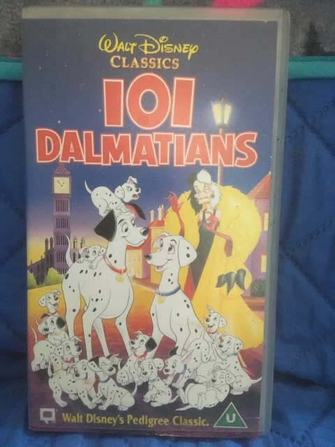 WALT DISNEY CLASSICS '101 Dalmations' VHS Video Cassette Tape PAL ...