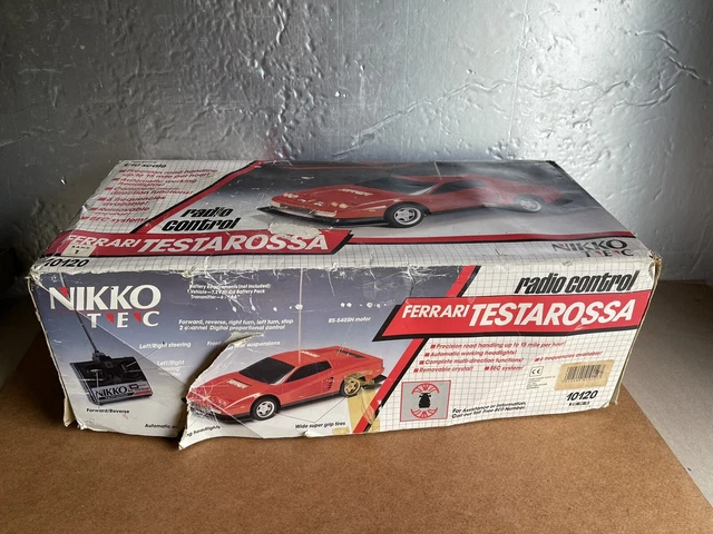 NIKKO TEC FERRARI TESTAROSSA BOXED 1/10 WORKING Radio Control Rc £199. ...