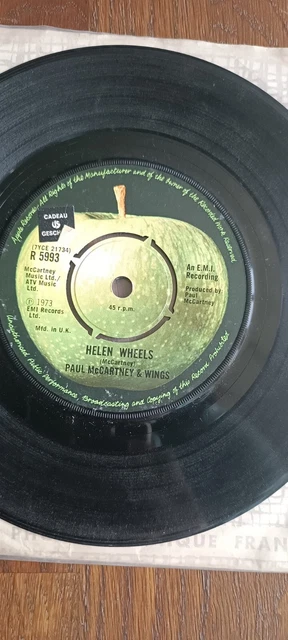 PAUL MCCARTNEY & Wings - Helen Wheels 45t EUR 10,00 - PicClick FR
