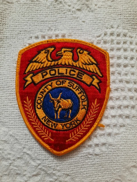 POLICE DEPARTMENT, SUFFOLK County NY Police Officer, Obsolete Patch $7. ...