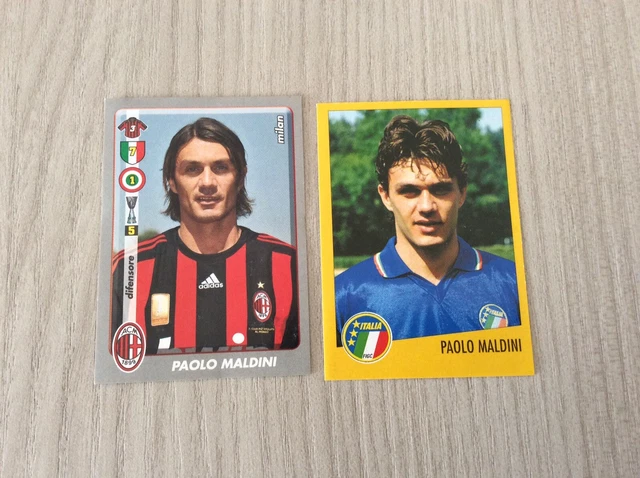 FIGURINA CALCIATORI PANINI 2008.09 Paolo Maldini Milan+ Figurina Azzurri Con Ip EUR 3,00 ...