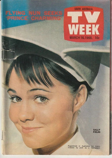 AUSTRALIAN: TV WEEK - March 16 1968 Sally Field Cover, Dean Martin John ...