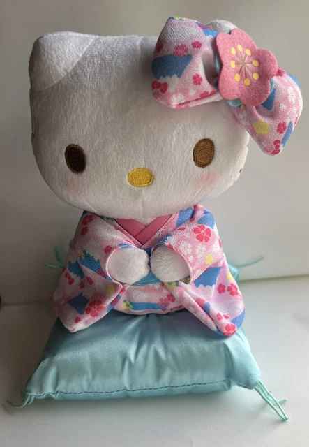 NEW SANRIO HELLO Kitty Sakura Cherry Blossom Kimono Collectible Plush ...
