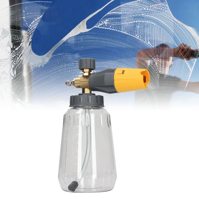 YELLOW 1L 4000PSI Foam Generator Adjustable High Pressure Sprayer ...